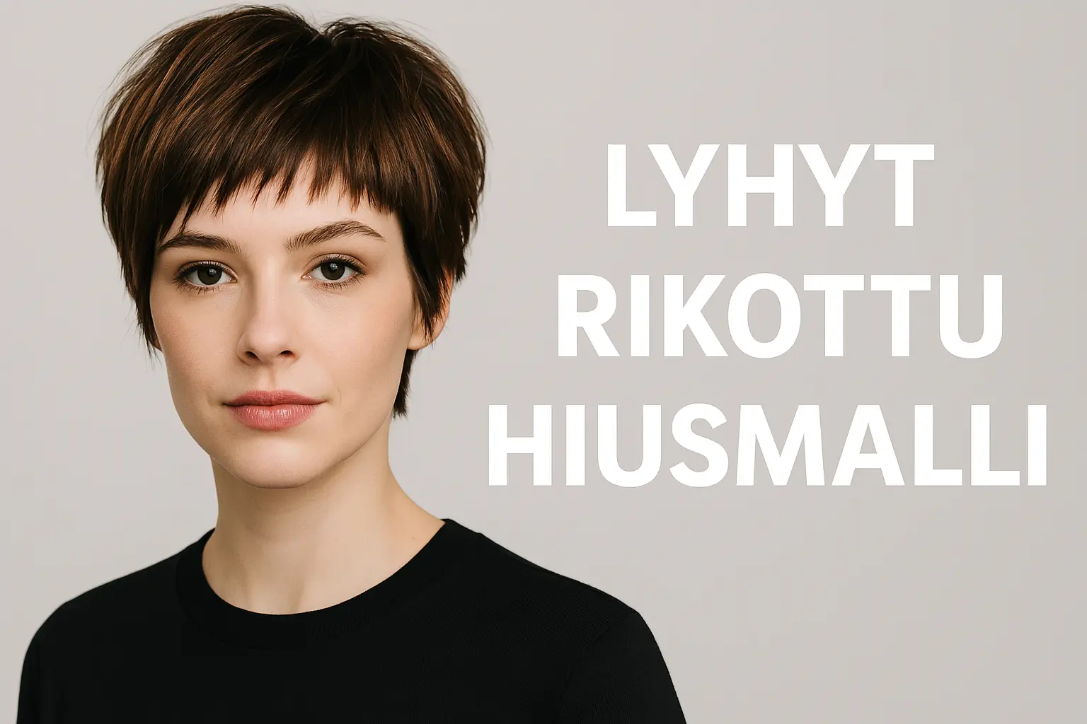 Lyhyt rikottu hiusmalli – Tyylikäs, monipuolinen ja helppohoitoinen valinta
